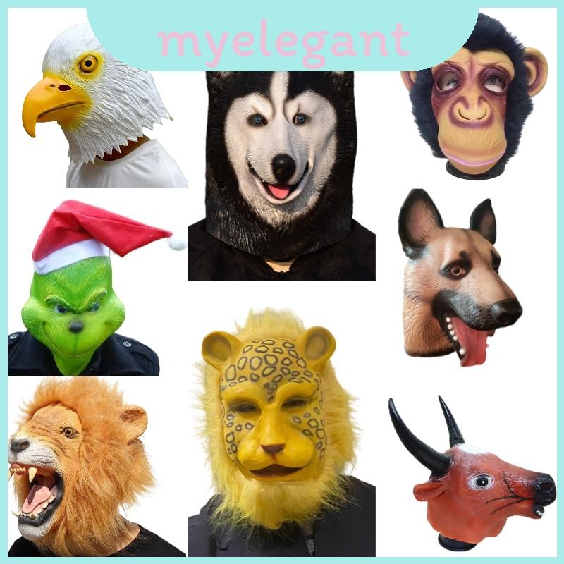 Head Funny Monkey Mask For Cosplay Latex Material Perfect For Halloween ...