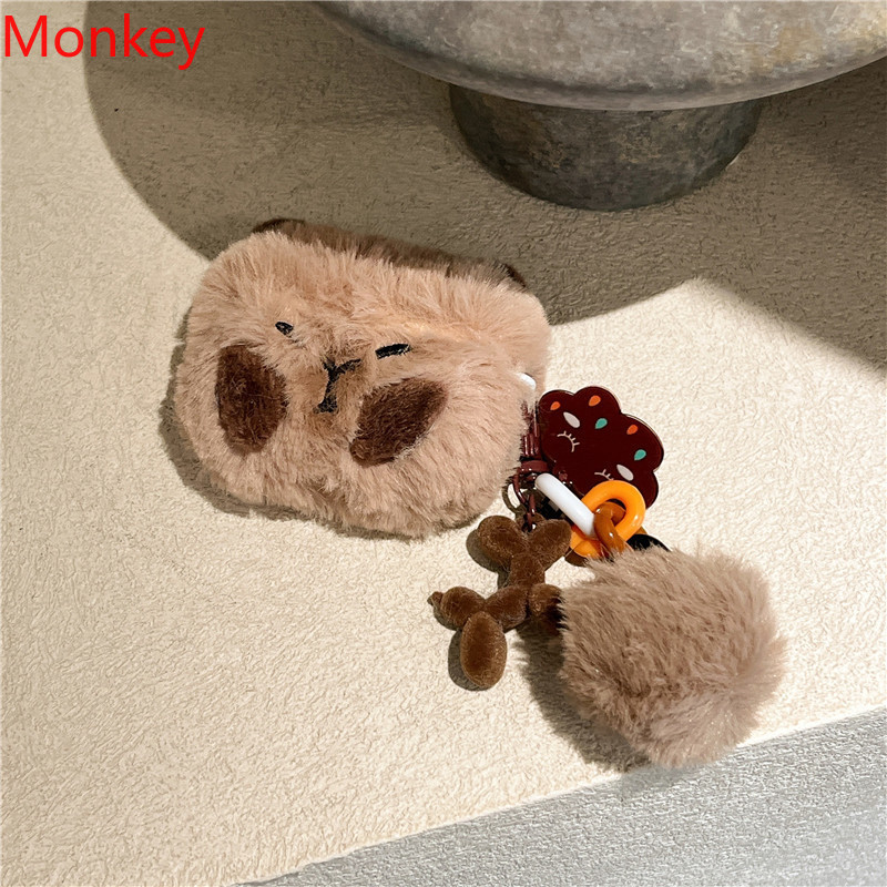 Ins Korean Cute 3D Capybara Earphone Protective Cases For Airpods 4 3 1 ...
