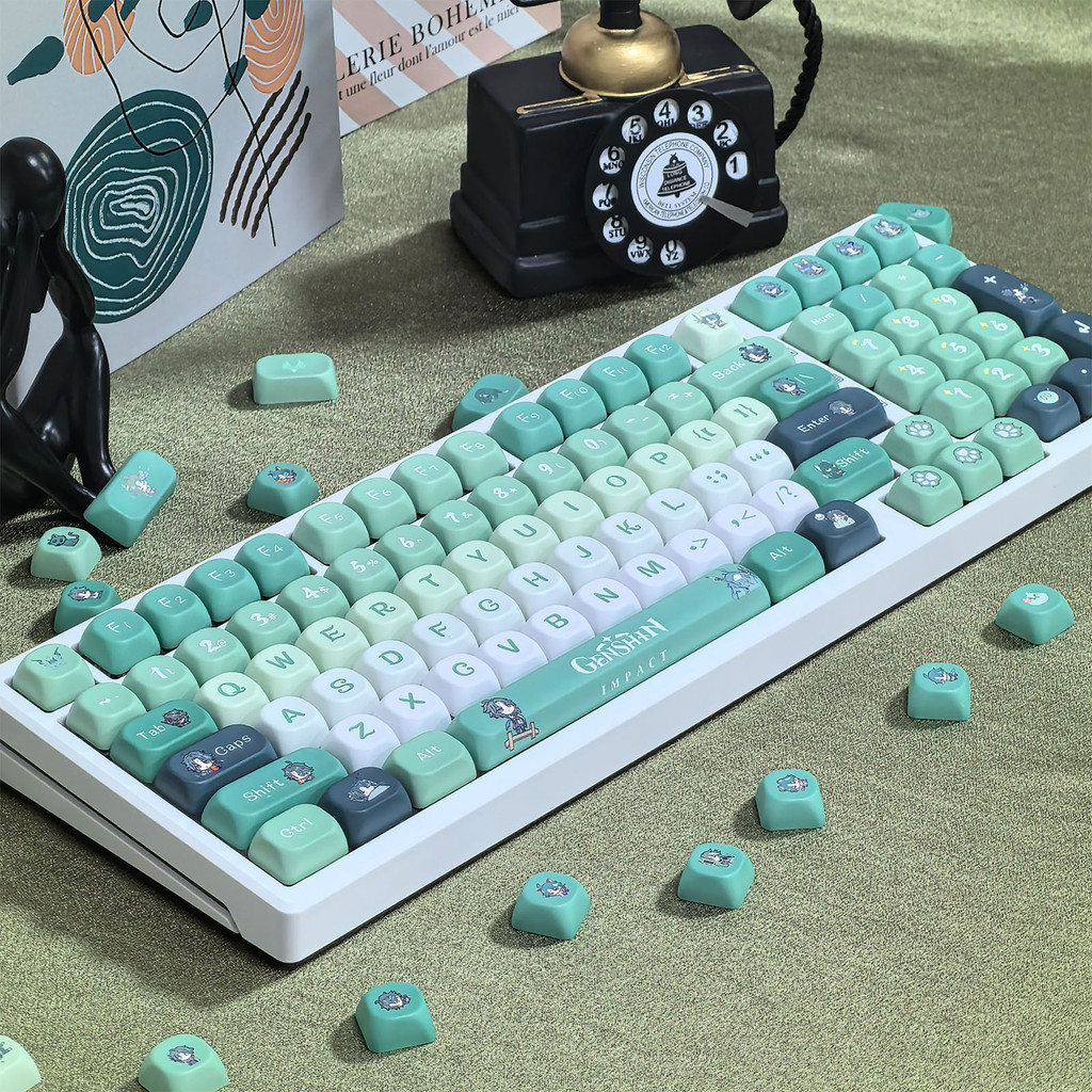 Genshin Impact Xiao Meow Original Keycap MOA Profile Five-side ...