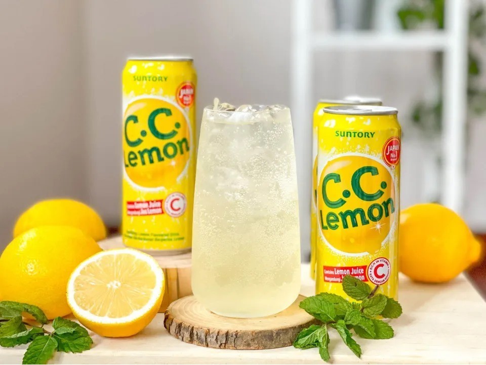 SUNTORY C.C LEMON 320ML X 24 (CAN) | Shopee Singapore