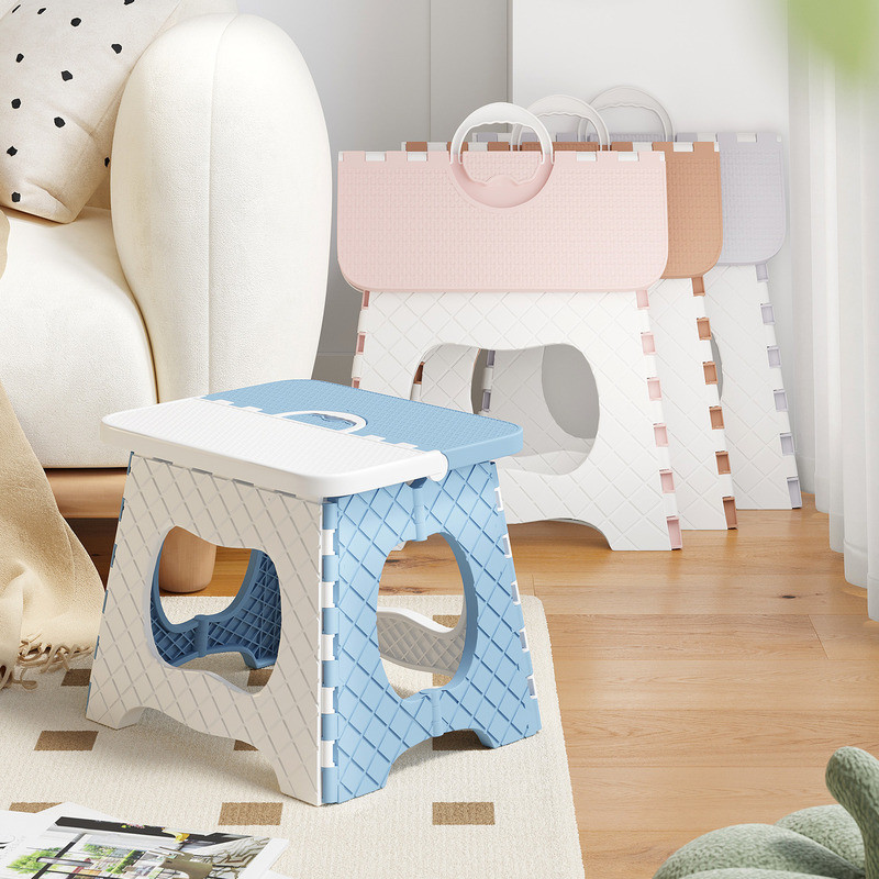 Plastic Portable Folding Stool Small Stool Household Low Stool Simple ...