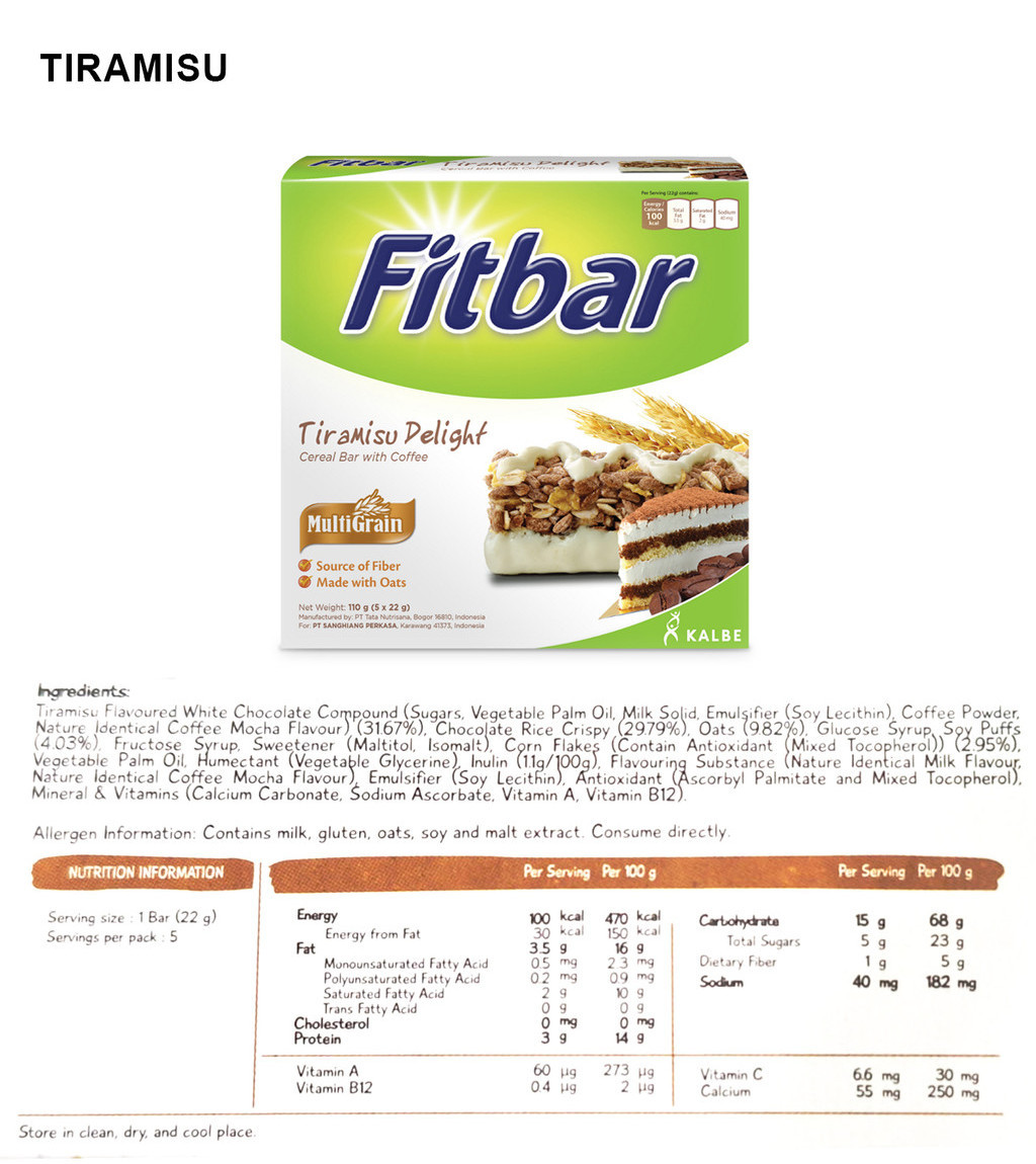 EXP 05/2026 FITBAR Healthy Snack Low Calorie Multigrain Cereal bar ...