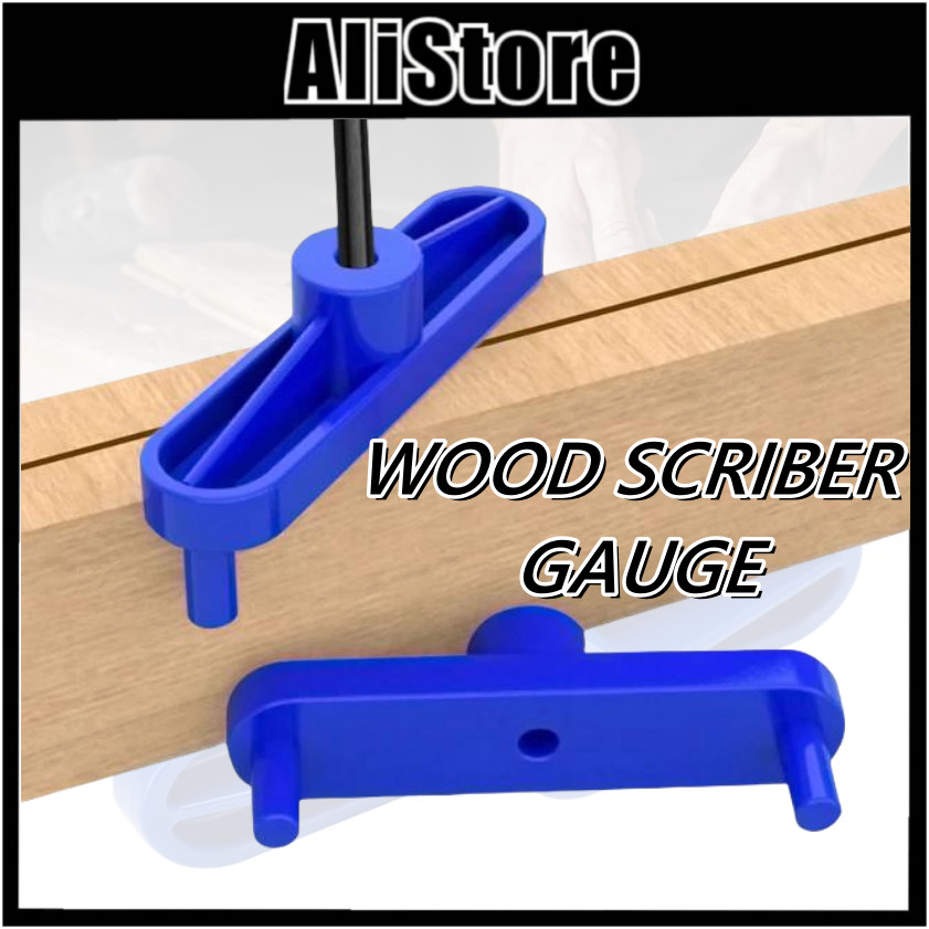 Wood Scribe Gauge Fixture Measure Line Ruler Doweling Jig Drill Guide ...