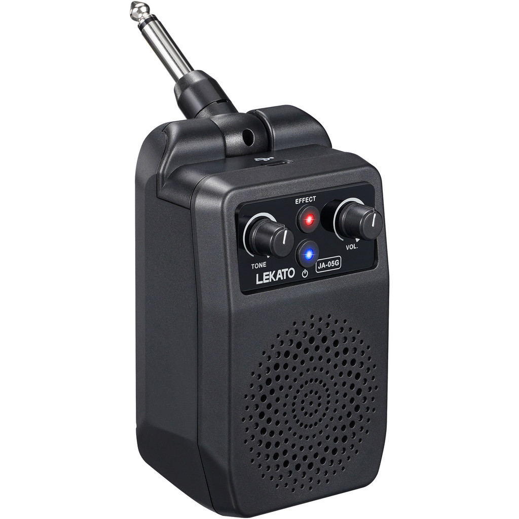 LEKATO JA-05G Mini Guitar Amplifier 5W Rechargeable Bluetooth Amp with ...
