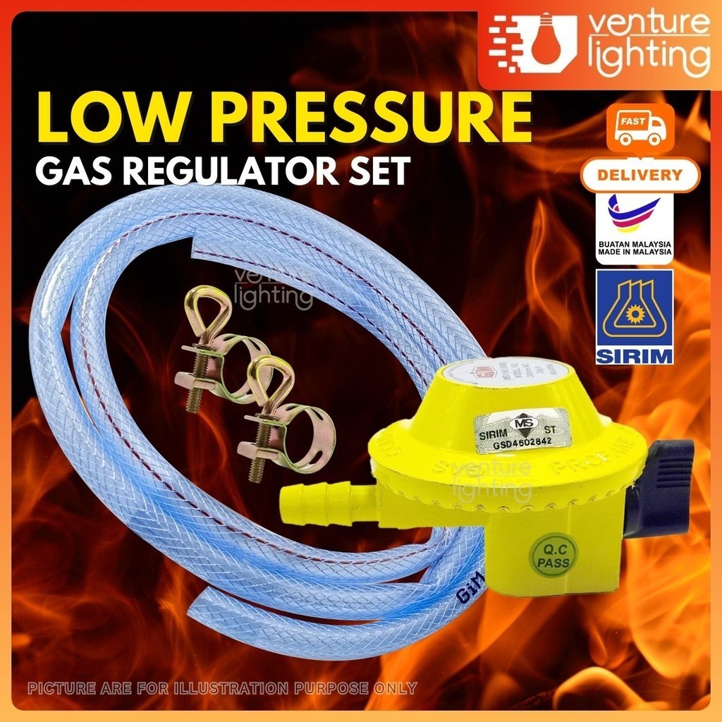 [SIRIM] Gas Safety Regulator Low Pressure Sets And Adjustable Gas Hose ...