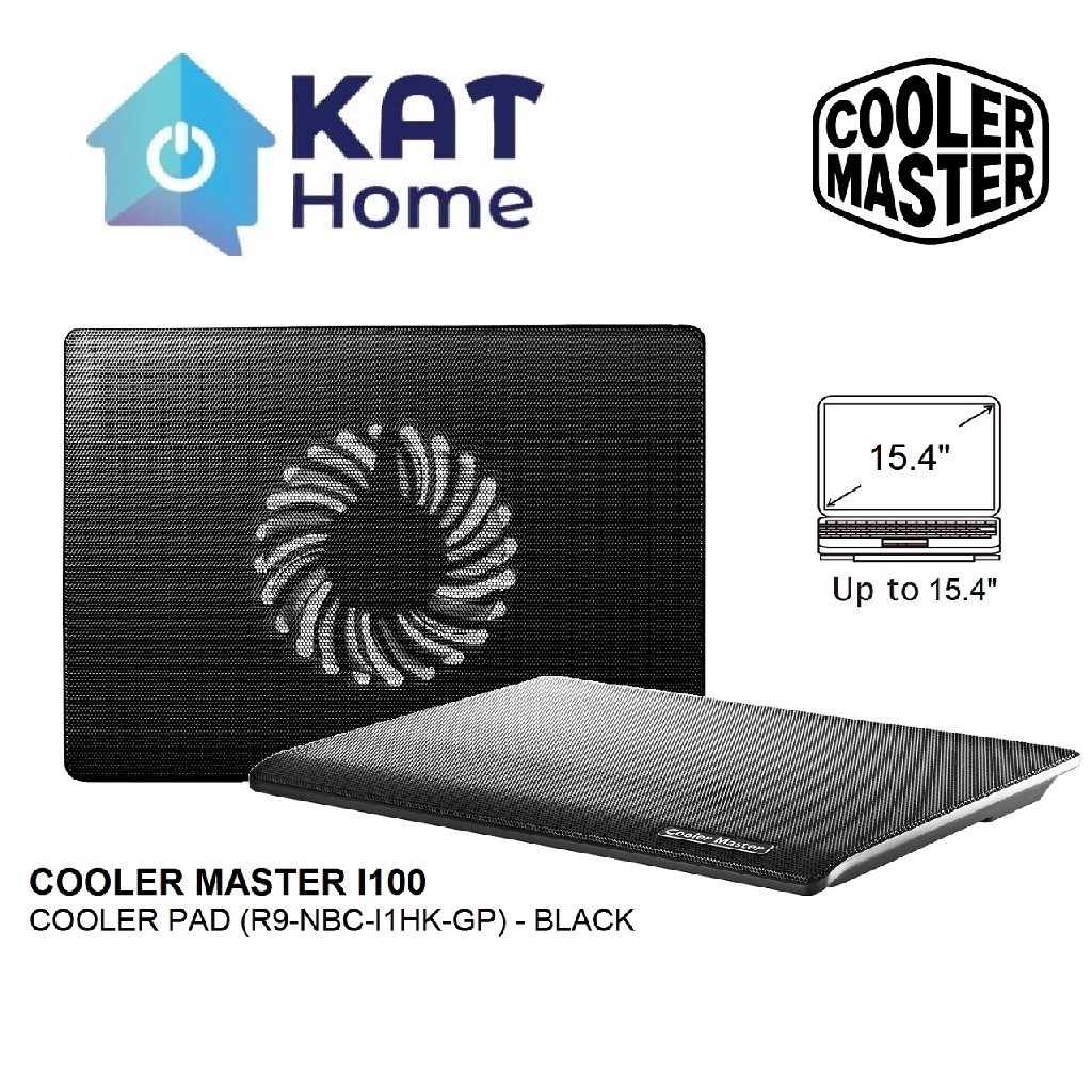 COOLER MASTER NOTEPAL I100 COOLER PAD WITH SILENT 140MM FAN AND SUPPORT ...