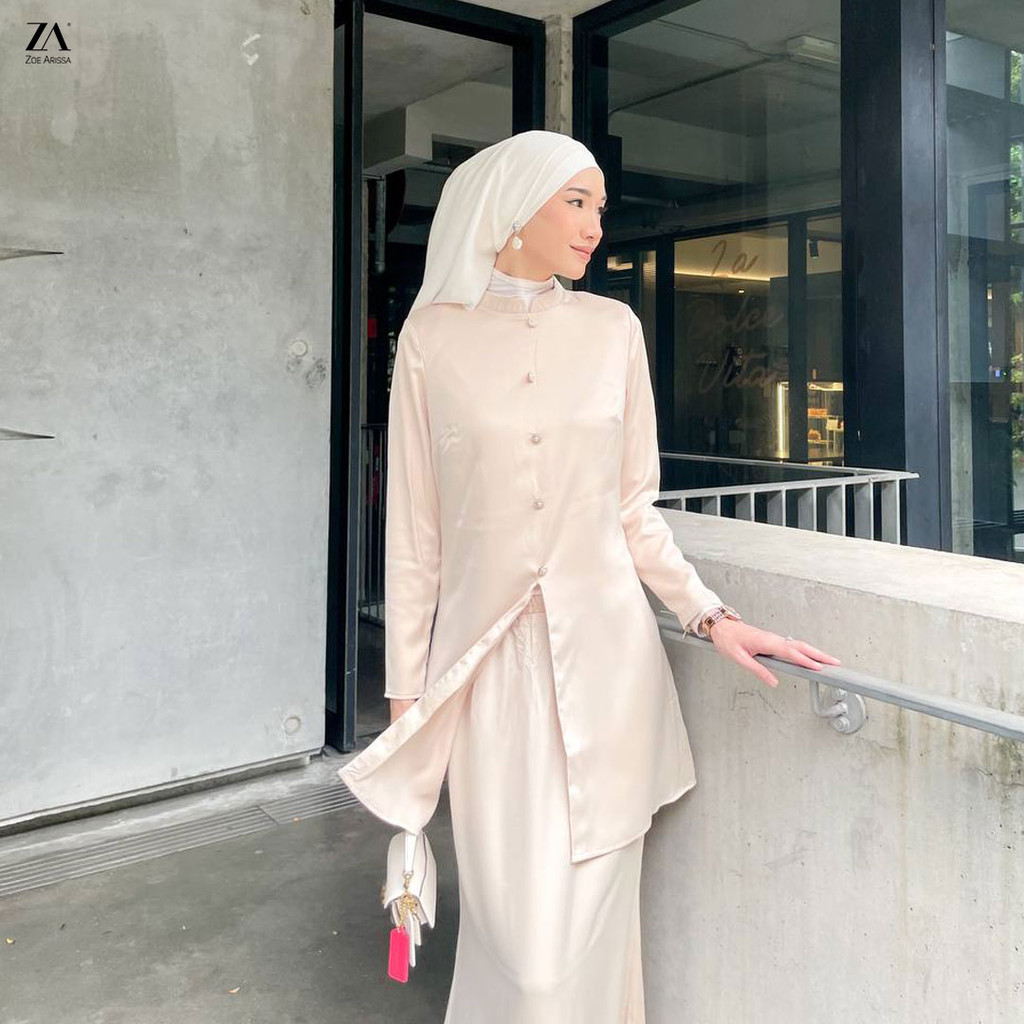 Zoe ARISSA BAJU KURUNG MODEN KEBARUN MUSLIMAH Victoria PREMIUM SATIN ...