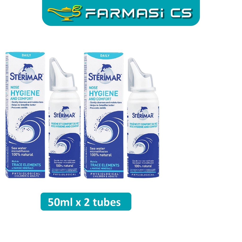 Sterimar Nasal Hygiene Spray 50ml x 2 tubes (TWIN) EXP:02/2026 ...