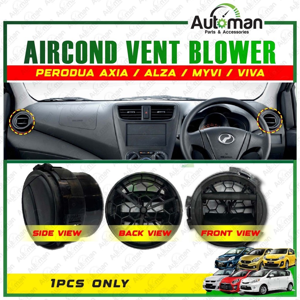 AIR COND VENT LOUVER BLOWER Perodua Axia Alza Myvi Lagi Best Myvi Icon ...