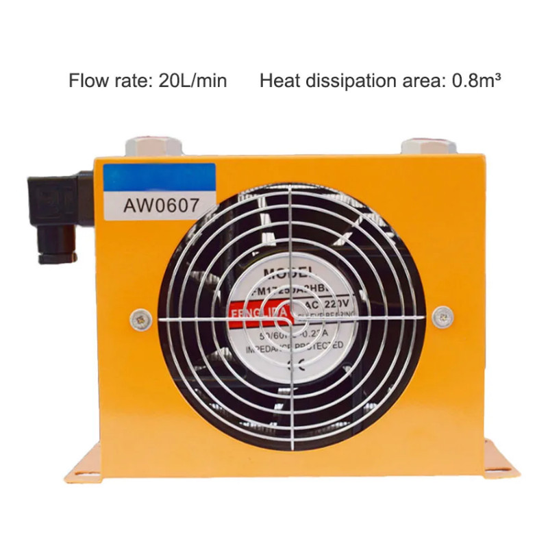 Air Cooling oil cooler AW0607T Air Cooler Radiator 20L/min hydraulic ...