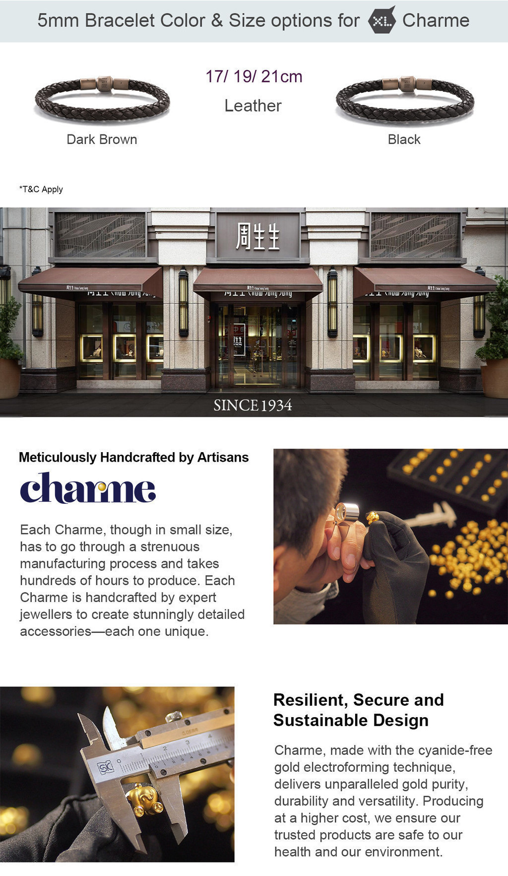 Chow Sang Sang 周生生 Charme Mini Charme Lovely Tales 999 Gold Mother of ...