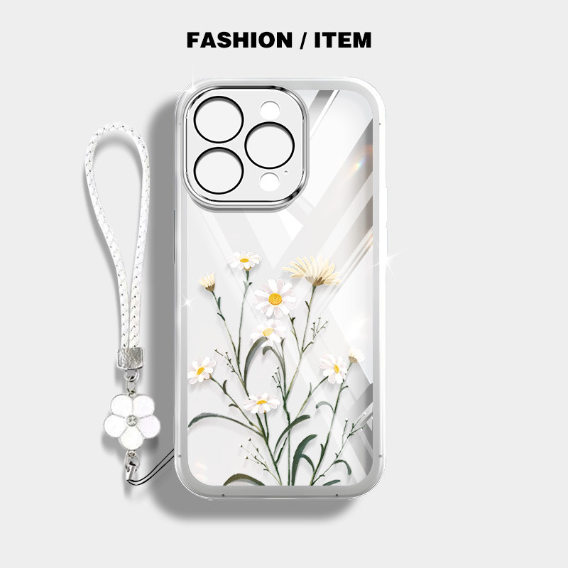 YBD Transparent Flowers in Summer Casing for IPhone 16E 16 Pro Max 15 ...