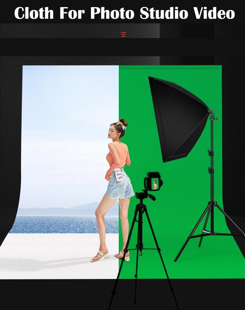 3000/2000/1000*1500mm Photography Backdrop Polyester Cotton Photo Studio Chromakey Green ...