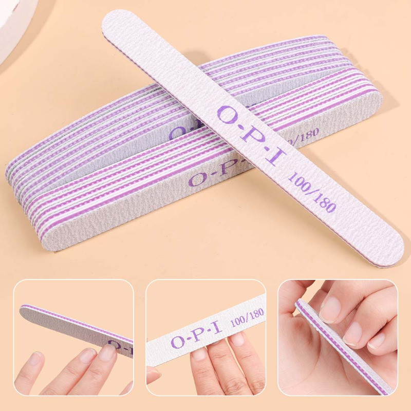 Double Sided Nail Files - Hand Repair Sanding Strip - UV Gel Nail ...