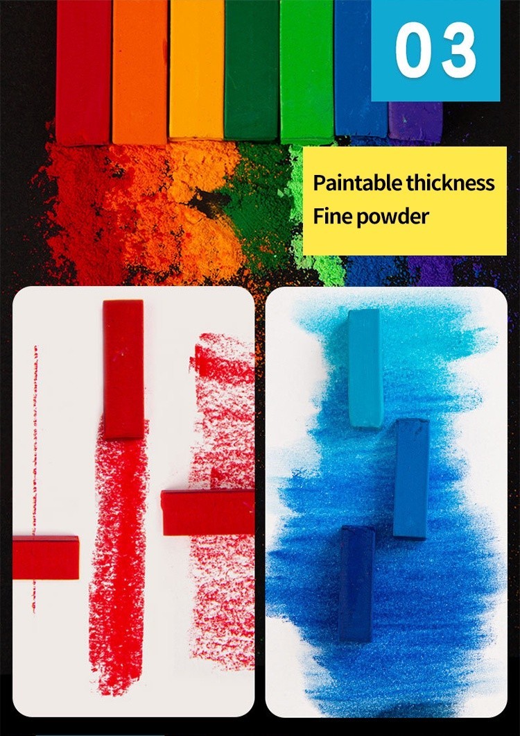 Angel Mark 24/32/48/64Colors Soft Oil Pastels/Chalks/Sticks/Crayons for ...