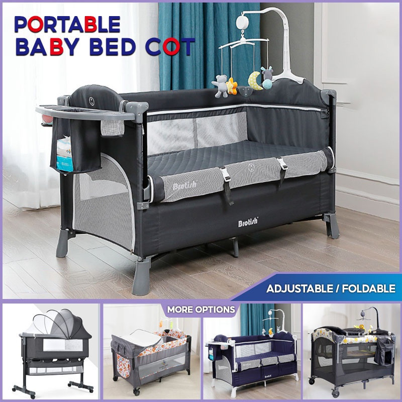 Multifunctional Portable Infant Baby Travel Cot Bed Double-deck Playpen ...