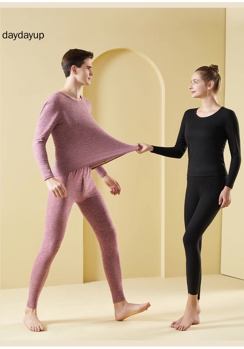 Wool and Silk Warm Thermal Wear Set for Women Men Heat Tech Inner Wear ...