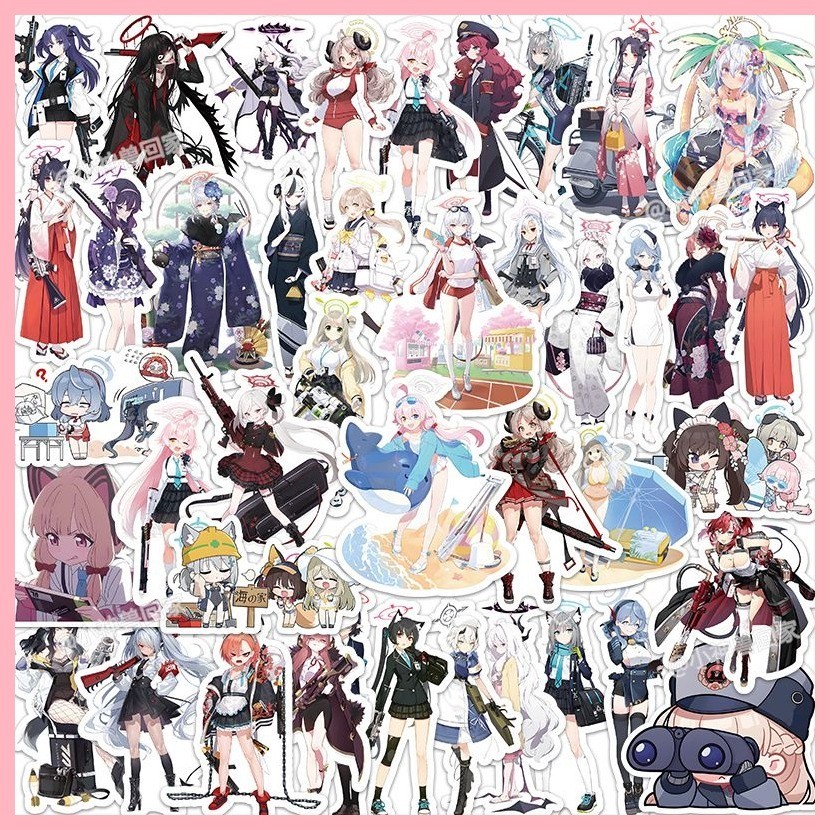 [GUYN] Stickers Blue Archive (53 Sheets) Kasumisawa Miyu Blue Archive ...