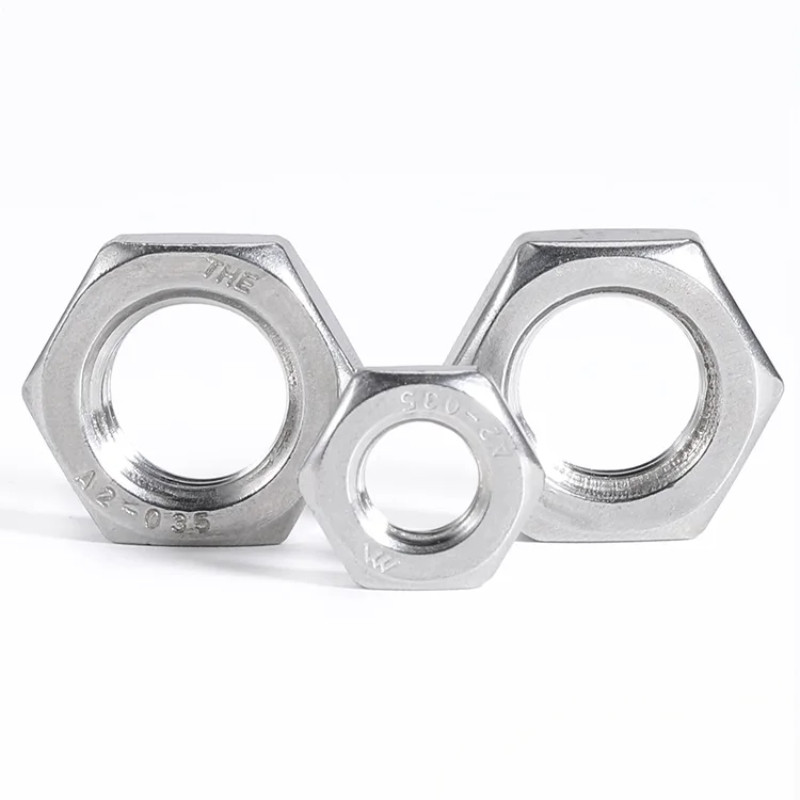 M6 M8 M10 M12 M14 M16-M24 304 Stainless Steel Fine Thread Hexagon Thin ...