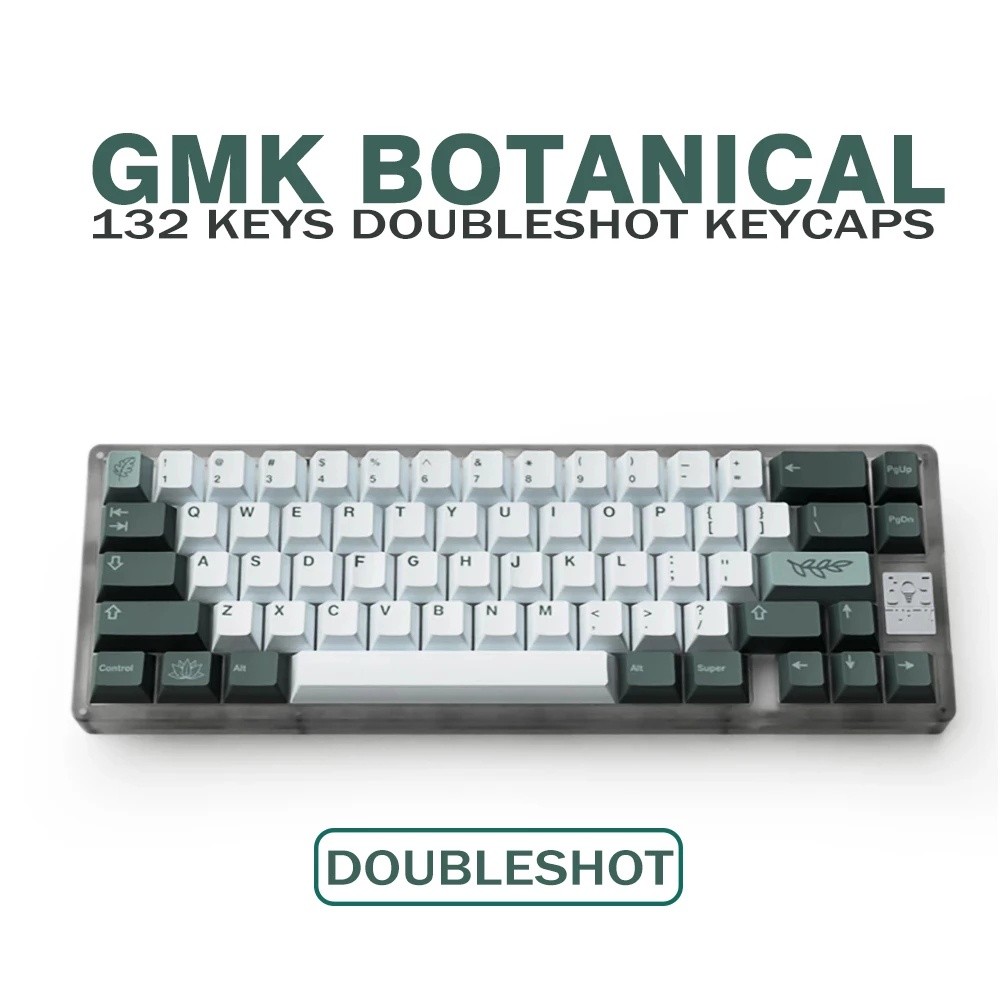 in stock GMK Botanical Double shot 132 Keys PBT Keycap Cherry Profile ...