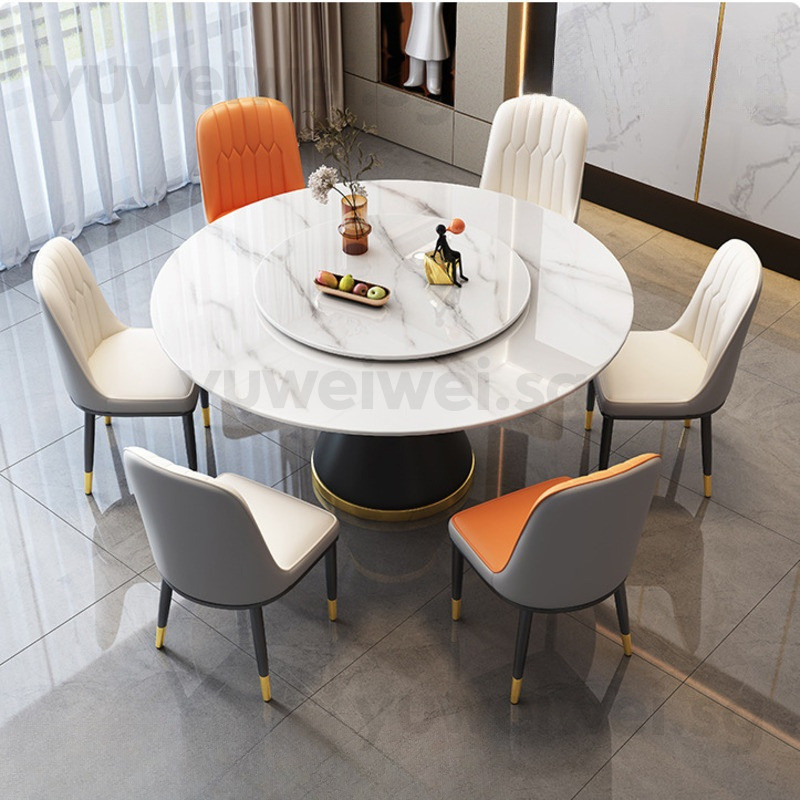 Rock Slab Dining Table And Chair Combination Modern Simple Modern Light ...