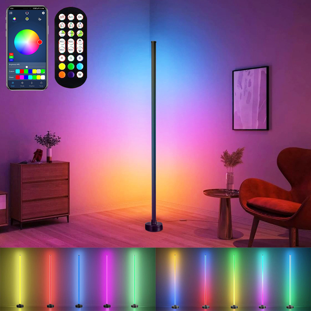 Atmosphere Night Light RGB LED Floor Lamp Remote APP Control Music Sync ...