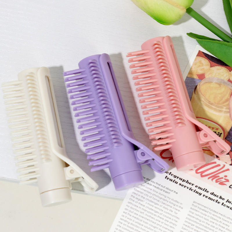 Retractable Natural Fluffy Hair Clip - High Skull Top Comb - Women Hair ...