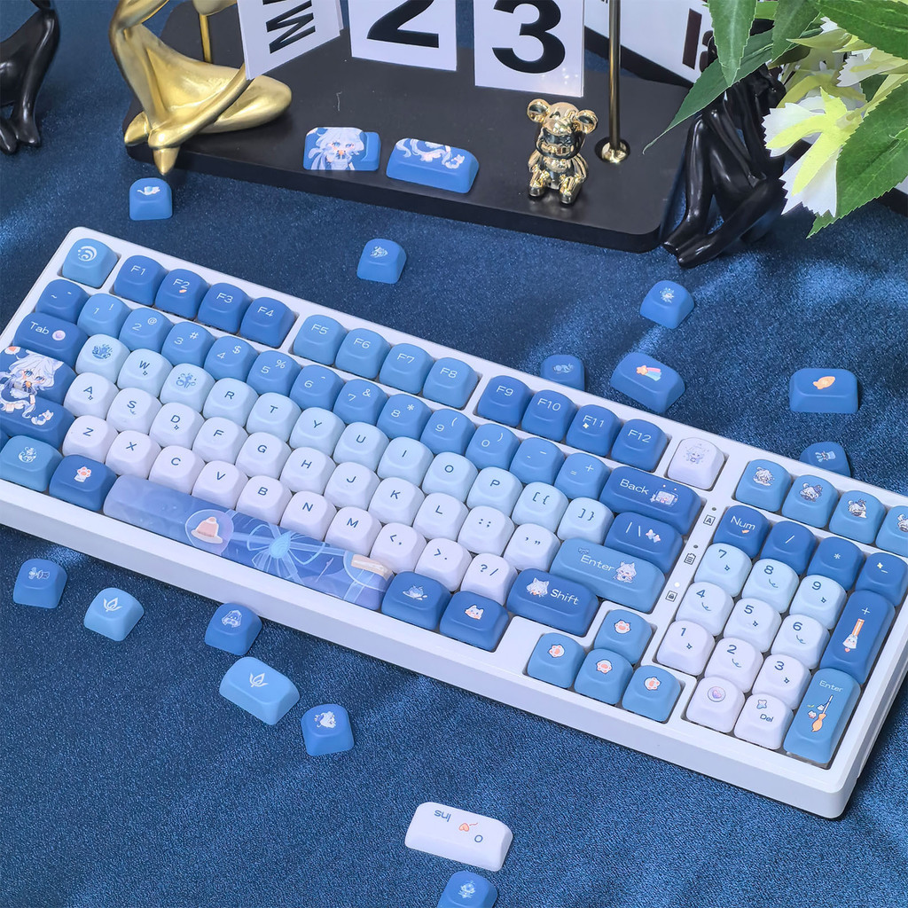 Genshin Impact Original Furina Meow Keycap MOA Profile Five-side ...
