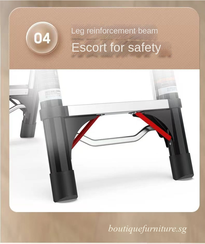 Folding Onekey Telescopic Step Ladder Portable Aluminum Alloy Foldable ...