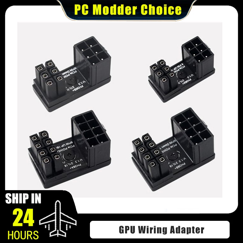 Computer Accessories Graphics Card Power Supply Adapter Elbow 180°, GPU ...