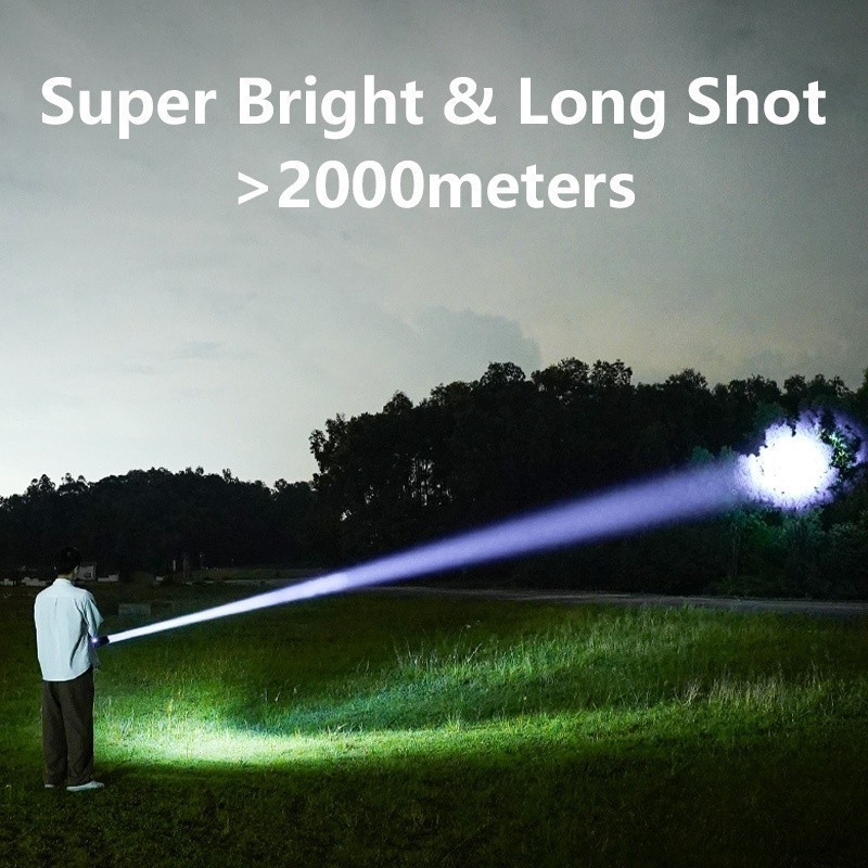 Smiling Shark SD8110 Rechargeable Torchlight M60 6000LM Super Bright ...