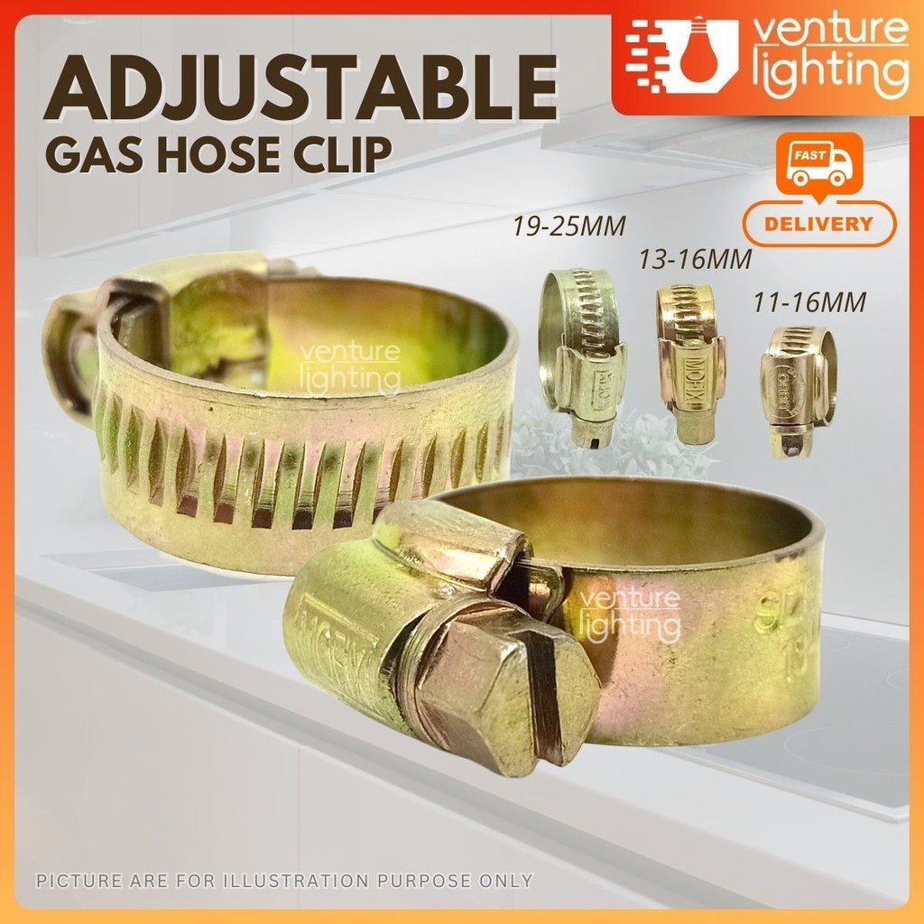 [1PC] MOFIX/ORBIT Premium Adjustable Gas Hose Clips/Clamps Gas Clip 11 ...