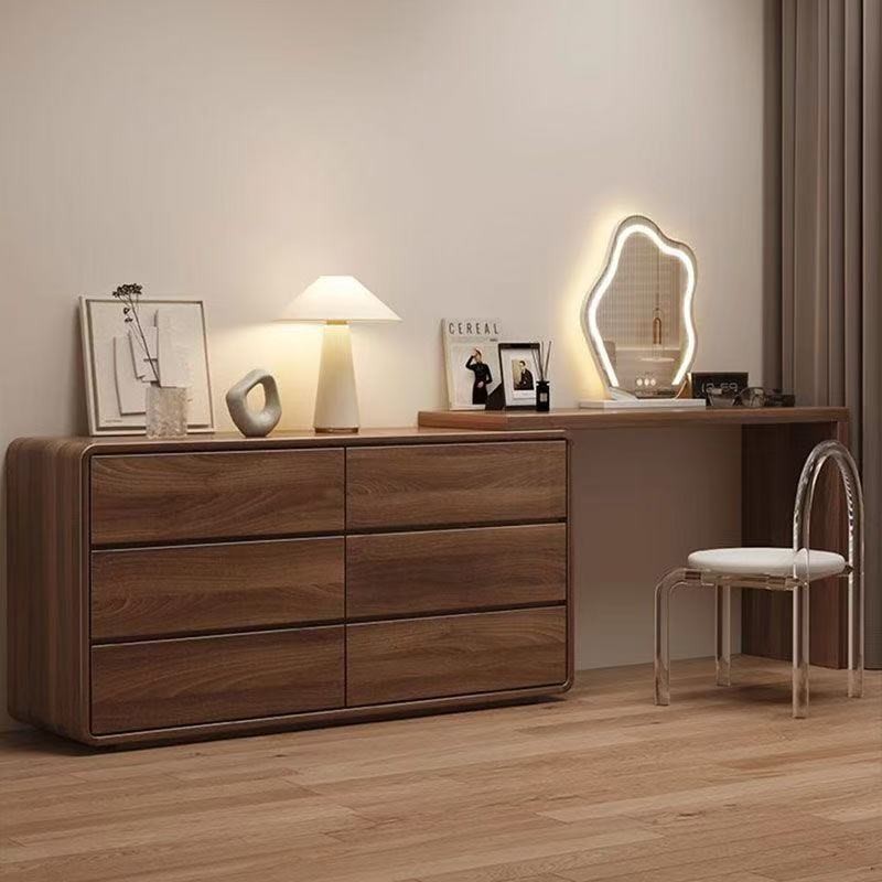 Dressing Table Home Bucket Cabinet Integrated Dressing Table Solid Wood ...
