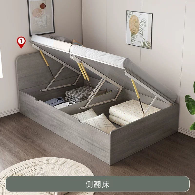 Storage Bed Frame with Drawers Simple Tatami Bed Small Room Space ...