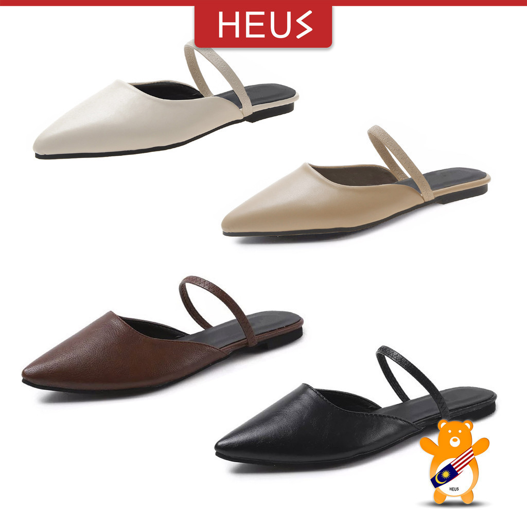 HEUS Cayal Flat Heels (2 Ways to Wear) | Shopee Singapore