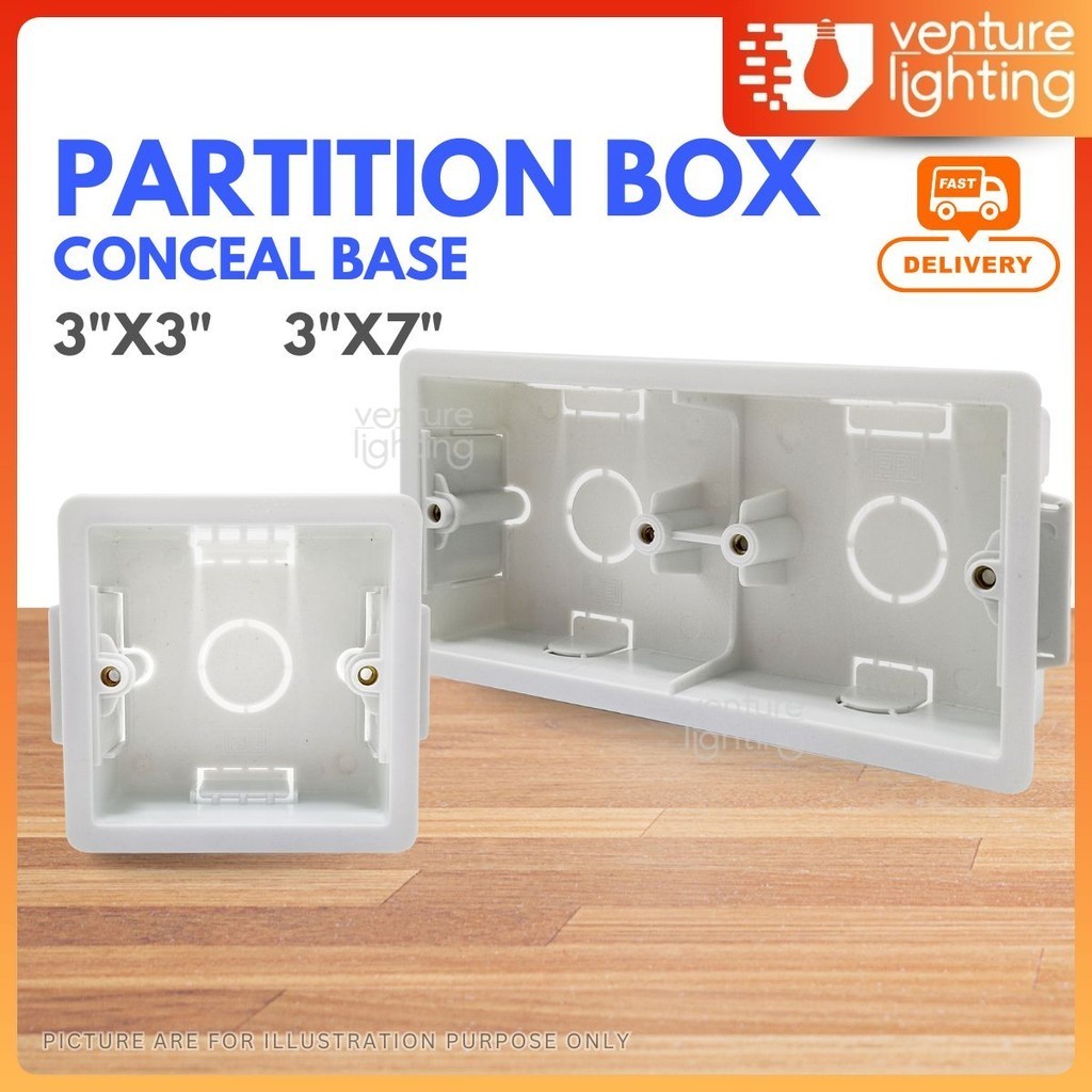 PVC 3”X 3”/3”X 7” Partition Box/Single Gang Partition Box For Electric ...