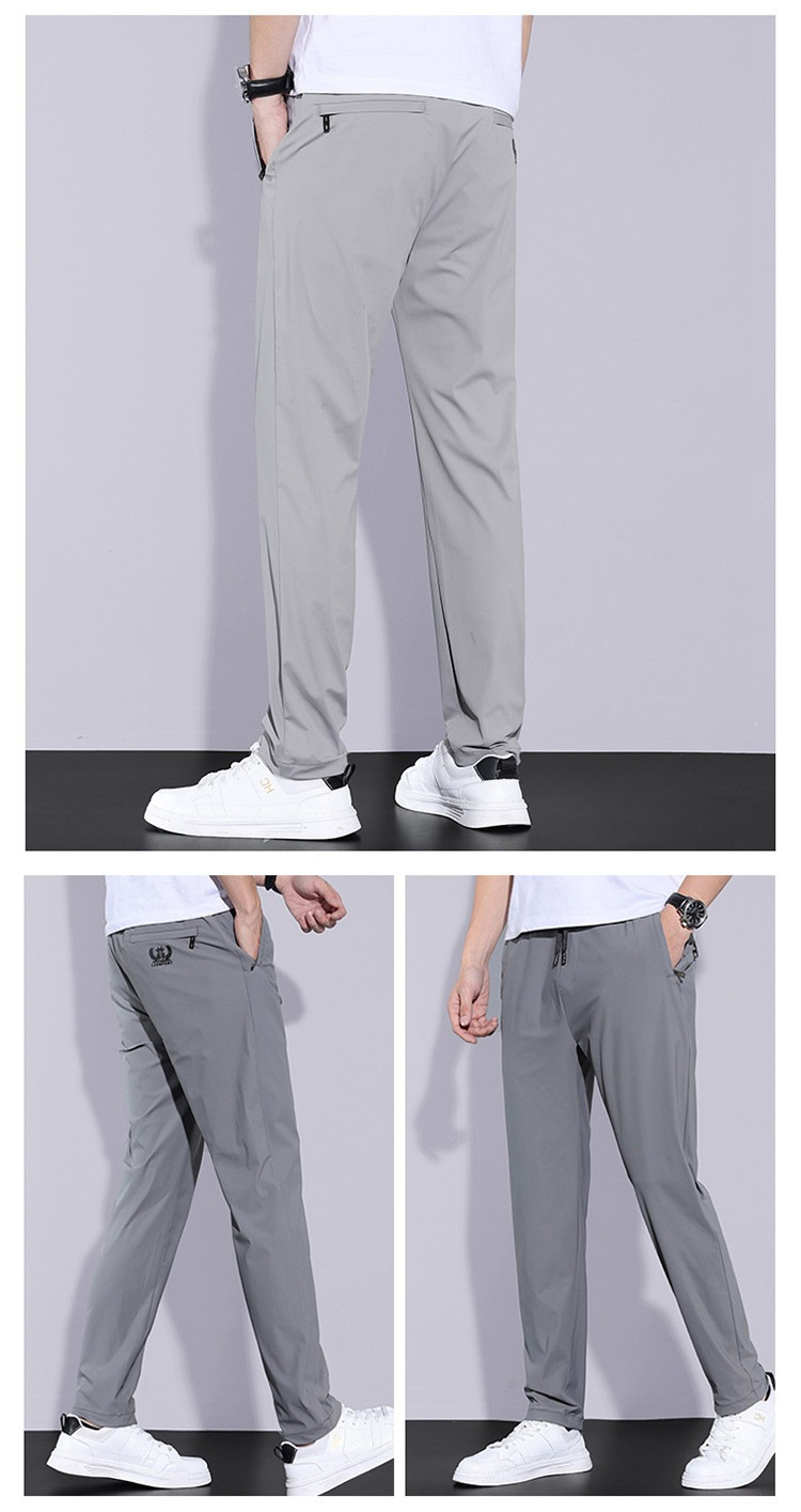 🎈HOT🎈[Summer Comfort Soft Loose Ice Silk Casual Pants,Stretch Slim-fit ...