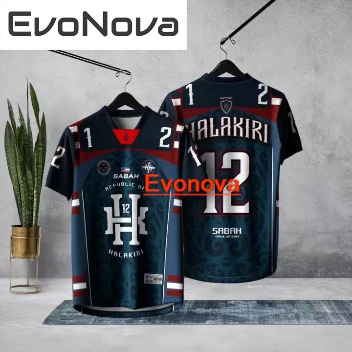 Evonova HALAKIRI SABAH JERSEY (NFL INSERT BERSULAM) (LYCRA) (NEGERI ...