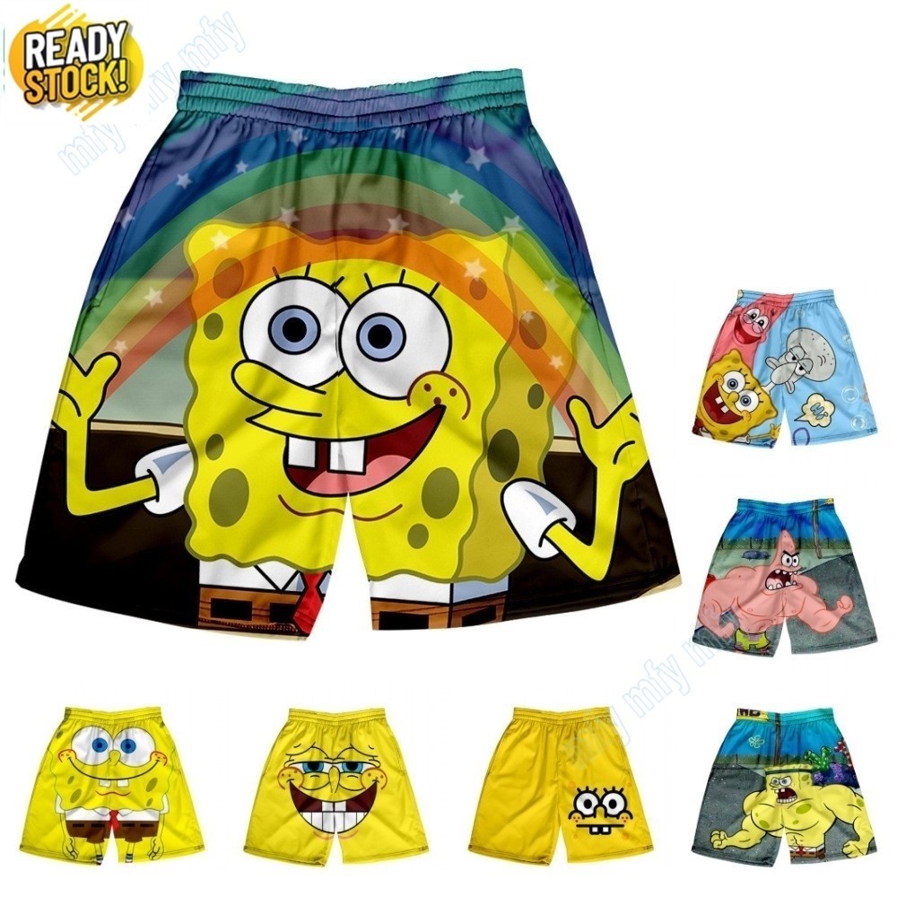 NEW Men/Women SpongeBob Patrick Star Beach Shorts Pants Trunks Quick ...