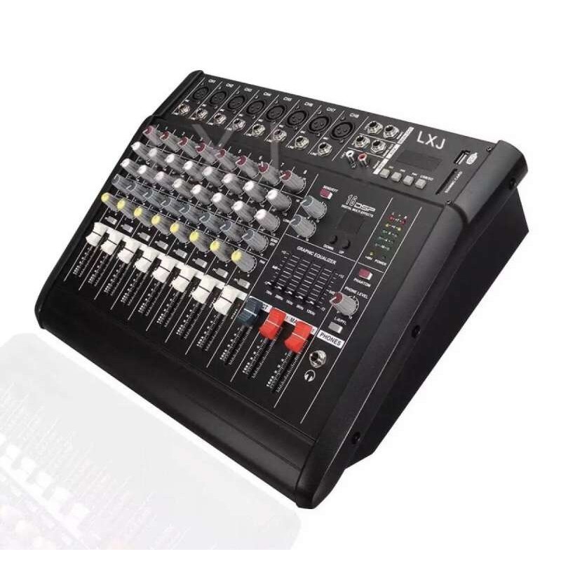 in stock POWER MIXER 8CH Amplifier 700 Watts 8 Channels BLUETOOTH USB ...