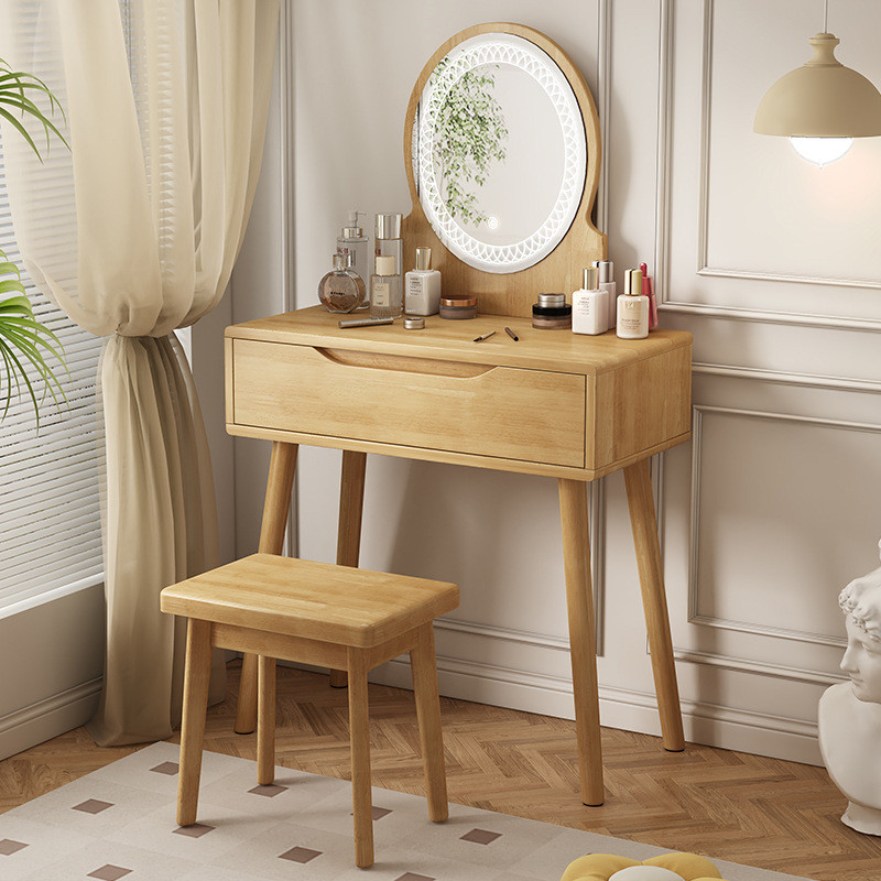 Solid Wood Dressing Table 2024 New Light Luxury Bedroom Simple Modern ...