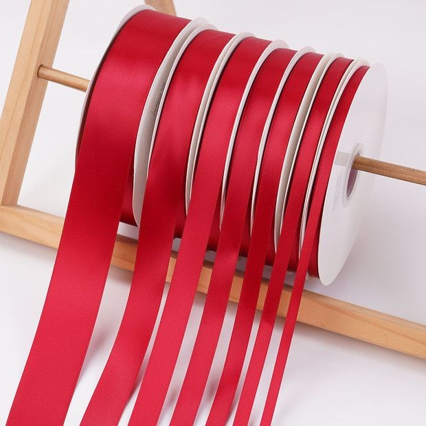 0.6-4cm Bright Red Ribbon Ribbon Ribbon Ribbon Gift Box Packaging ...