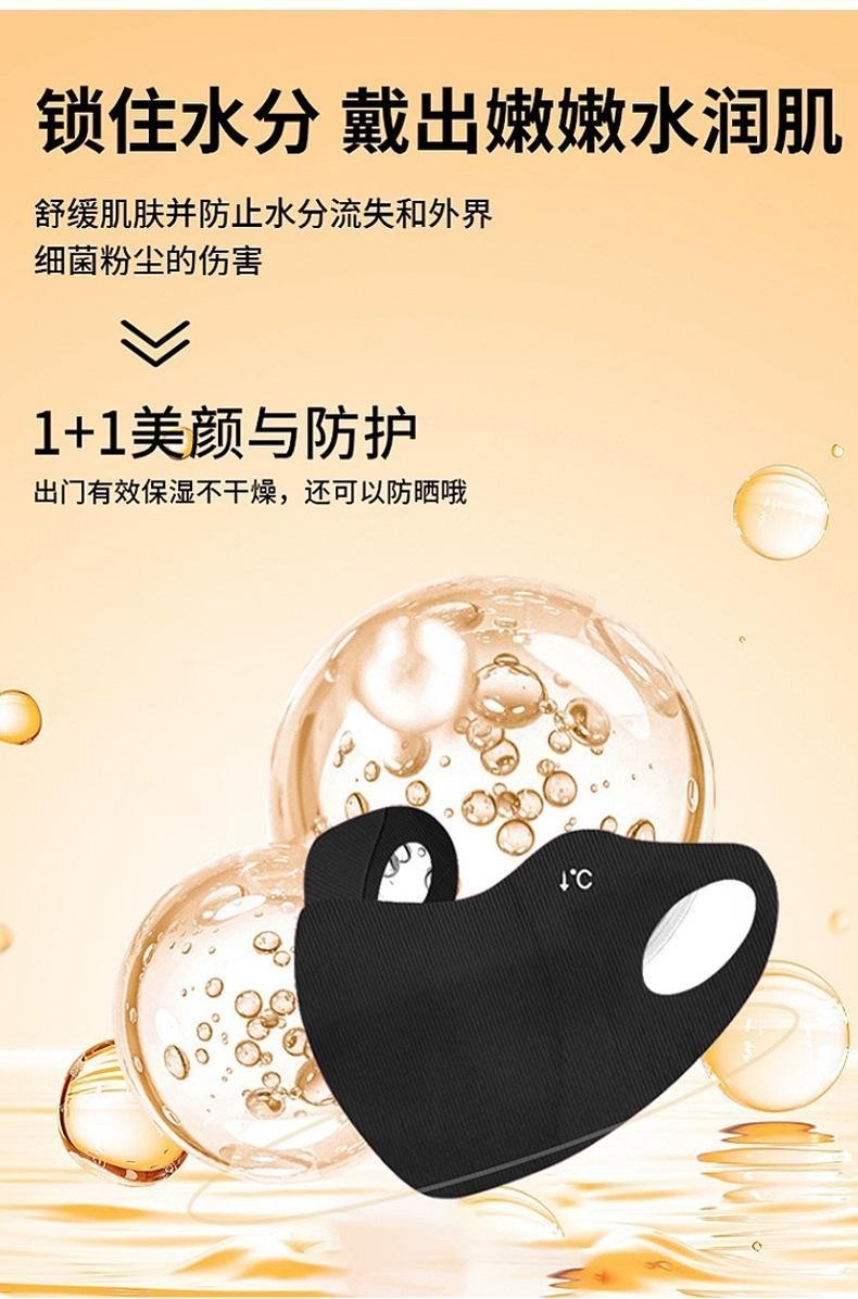 Washable, sun proof, UV resistant, hyaluronic acid mask for women ...