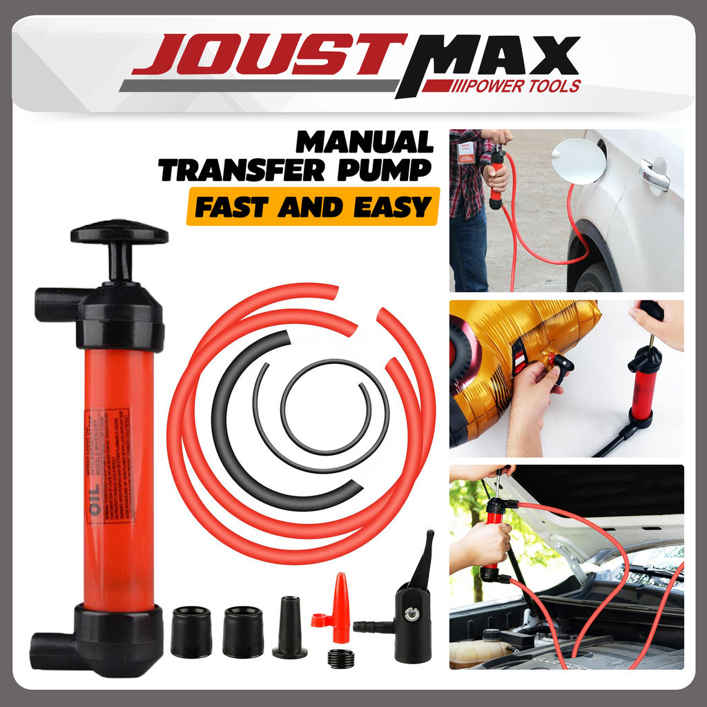 Engine Oil Fuel Extractor Pump Manual Suction Pump Oil Petrol Transfer ...