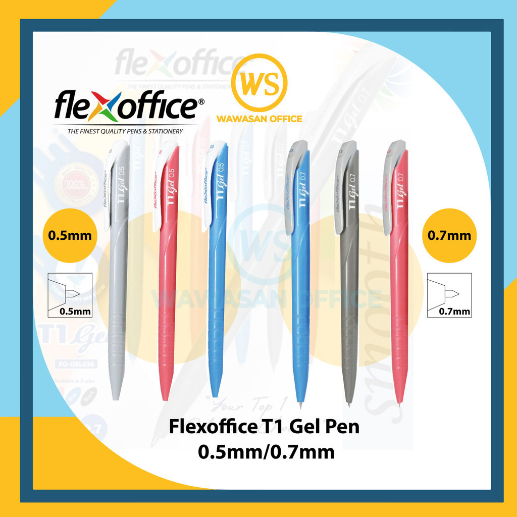 Flexoffice T1 Gel Pen / Flexoffice Pen / Gel Pen / Retractable Pen / T1 ...