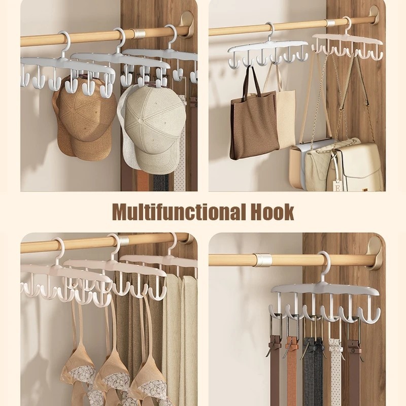 Bra Hanger for Closet,360°Rotating Multi-Functional Racks with ...