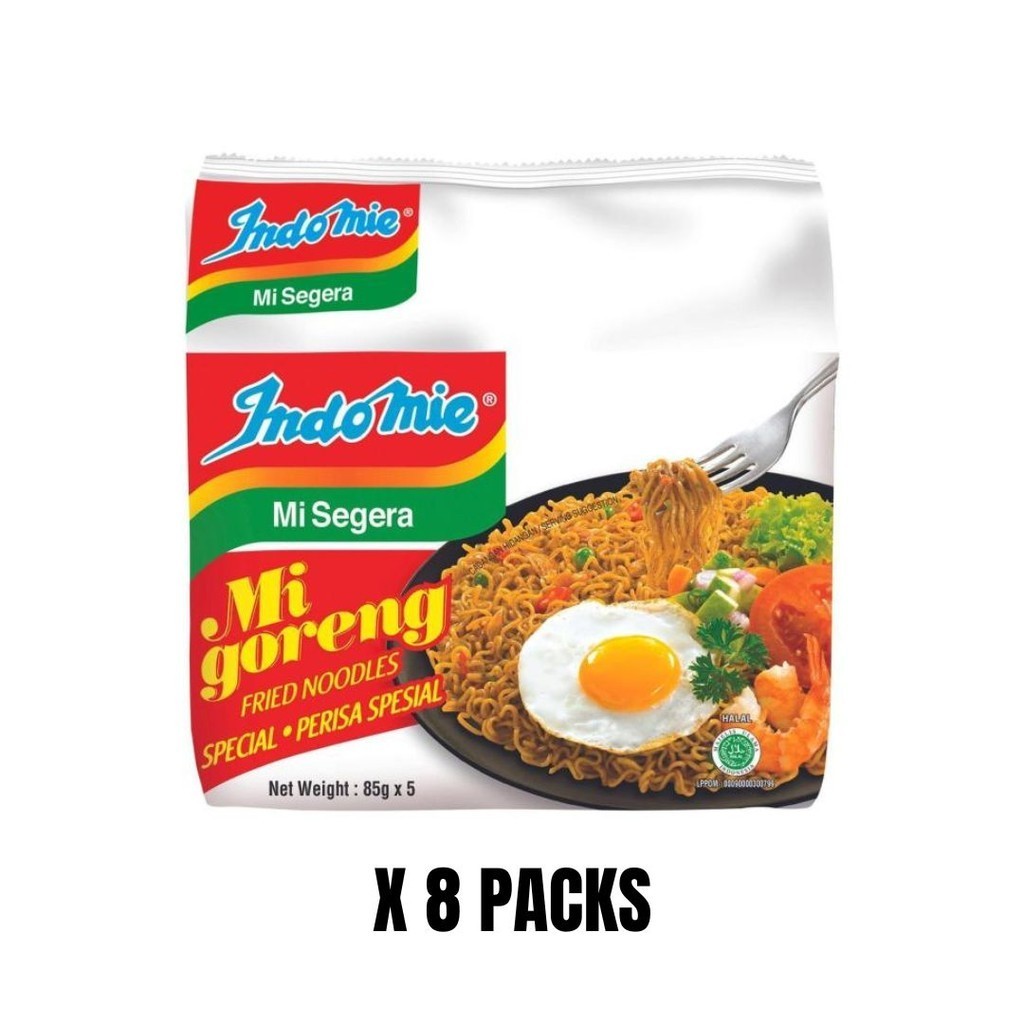 (Carton Deal) Indomie Mi Goreng Special Instant Noodle Carton of 8 (5 x 85g) | Shopee Singapore