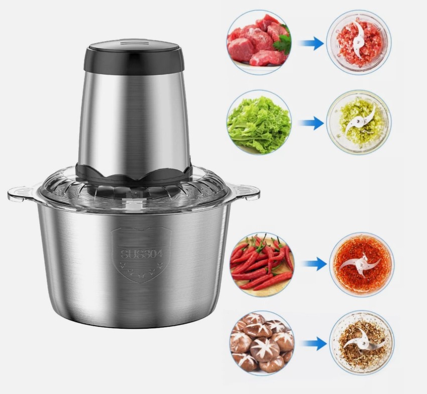 🔥SG 24H Shipping🔥2L/3L Home Electric Meat Grinder Food Processor Fruits ...