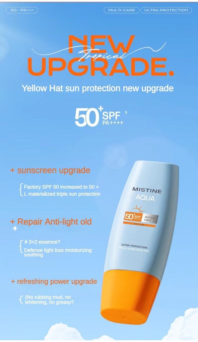 【Buy 1 get 1 】2024 new mistine Sunscreen SPF50 PA ultraviolet-proof lsolation sunscreen sunblock ...