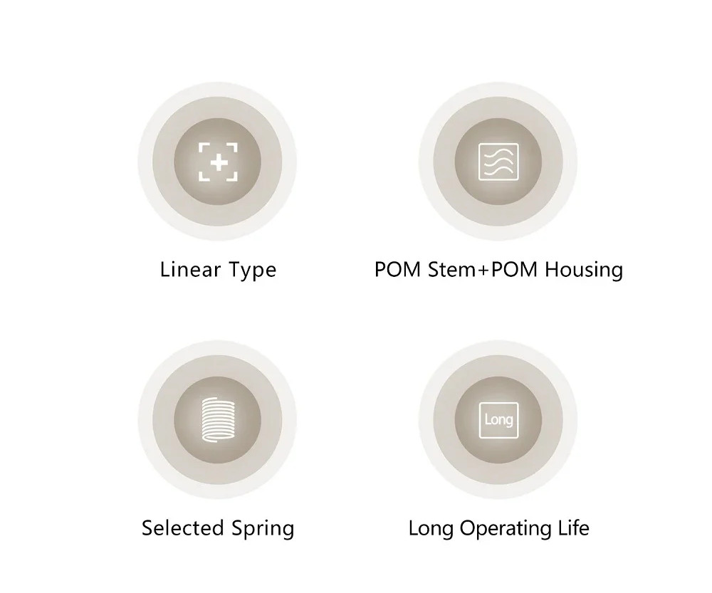 MMD Cream Switch V4 Linear Switch RGB SMD 5pin 42g for Gaming ...